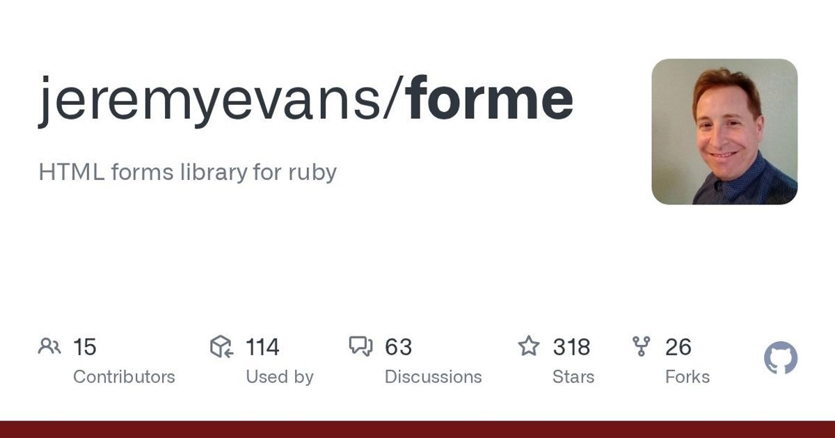 Forme: The Flexible, Dependency-Free HTML Form Library for Ruby | LavX ...