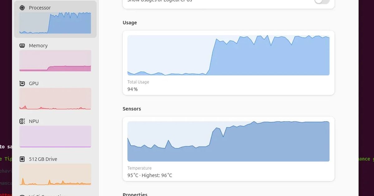 GNOME Resources 1.10 Adds AMD Ryzen AI NPU Monitoring Support | LavX ...
